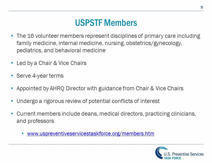 Understanding How the USPSTF Works: USPSTF 101 | United States ...